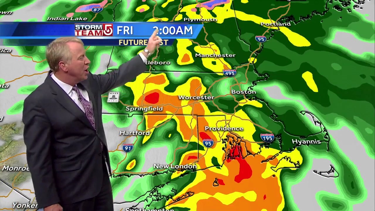 Snow shifts in heavy rain: Mike's Forecast - YouTube