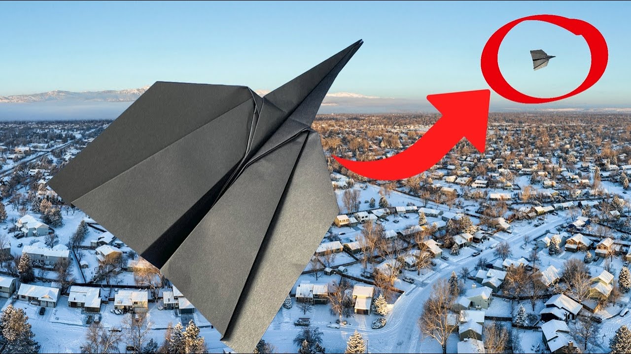 PAPER PLANES 320 FEET | How to Make Paper Airplane that Fly Far | A4 ...