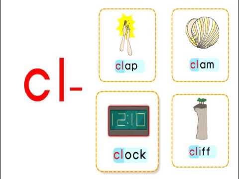 English Phonics Lesson: Sounds bl, cl, fl - YouTube