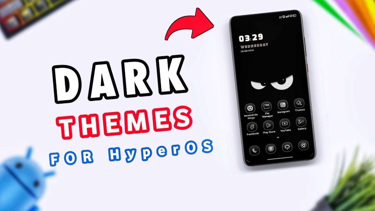 🖤😱 3 AMAZING Dark Mode Supported Themes For Xiaomi HyperOS | Dark Themes for miui | Dark Theme ...