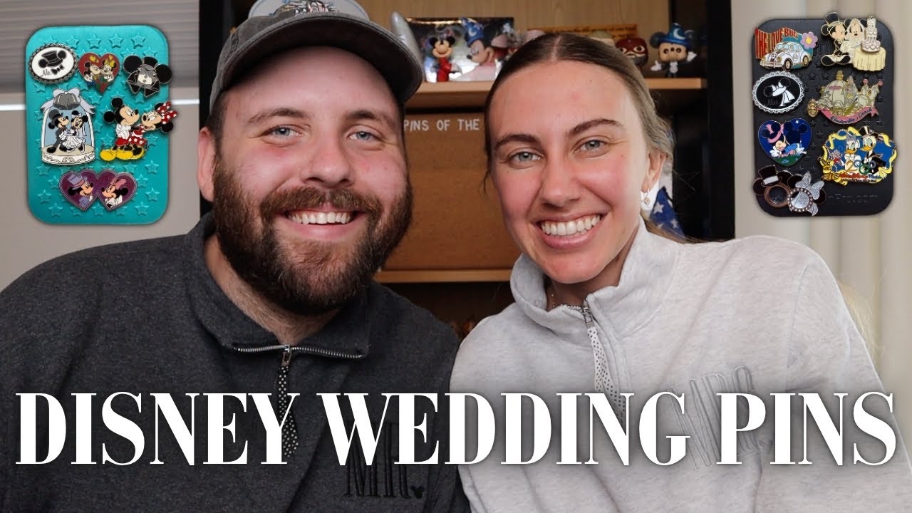Our Disney Wedding Pin Collection | Disney Pins of the Month - YouTube