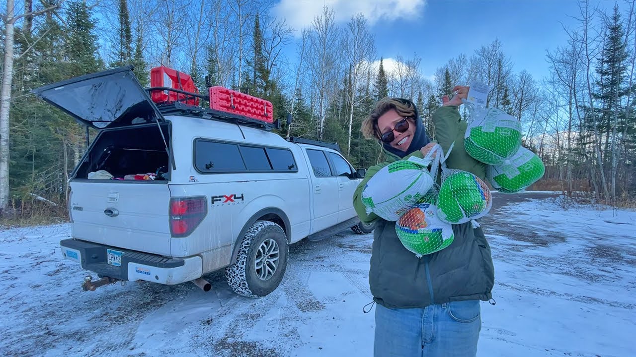 Making 40lbs of Turkey in the Back of my Truck - YouTube