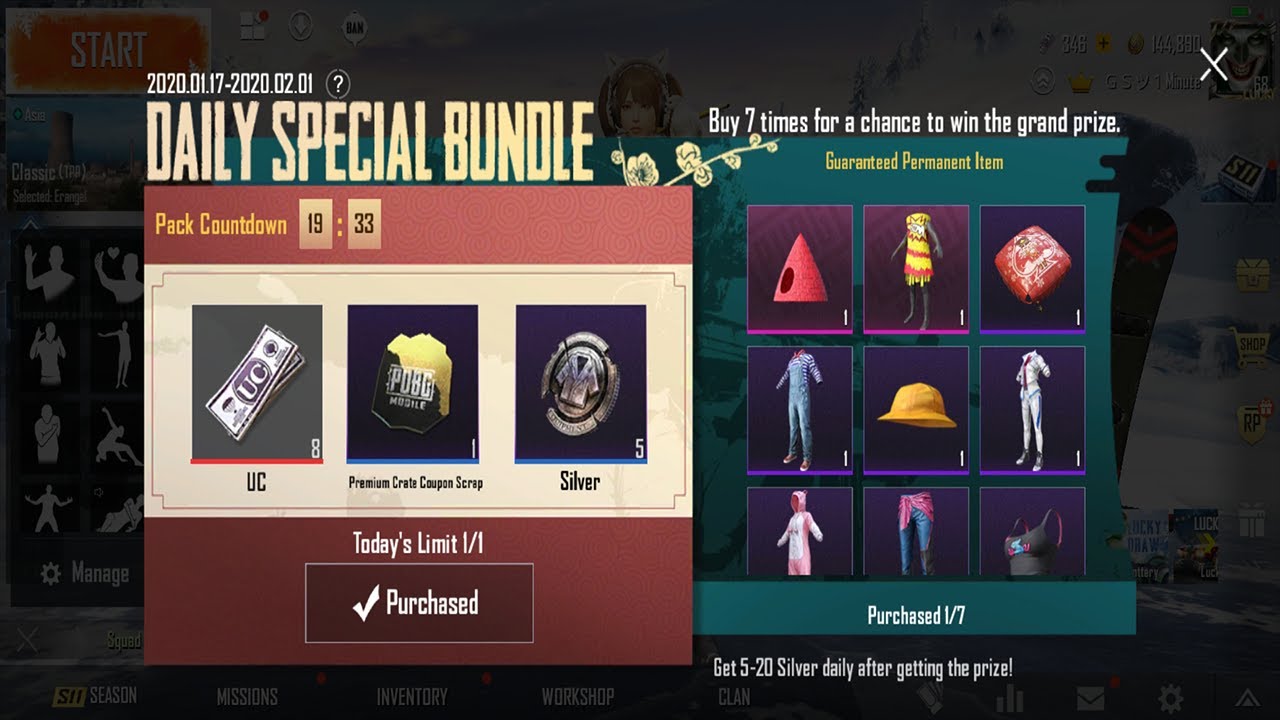 PUBG Mobile New Event | Daily Special Bundle - YouTube