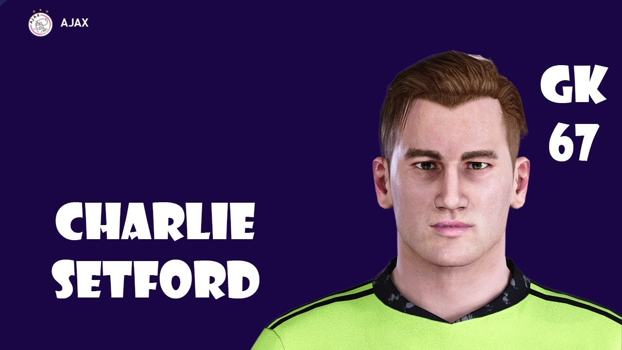 Charlie Setford eFootball PES Face Build Stats - YouTube