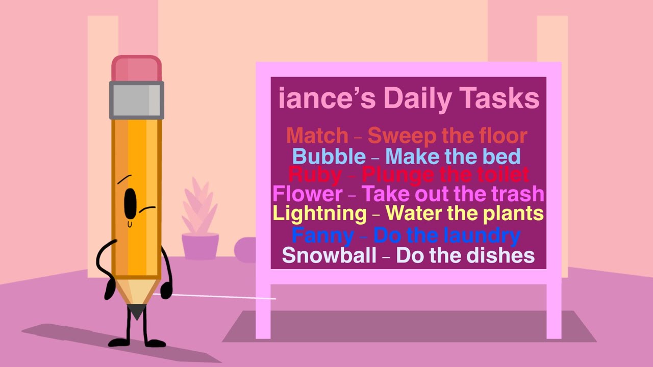 Battle for BFDI Club 2 Episode 2: iance’s Daily Tasks - YouTube