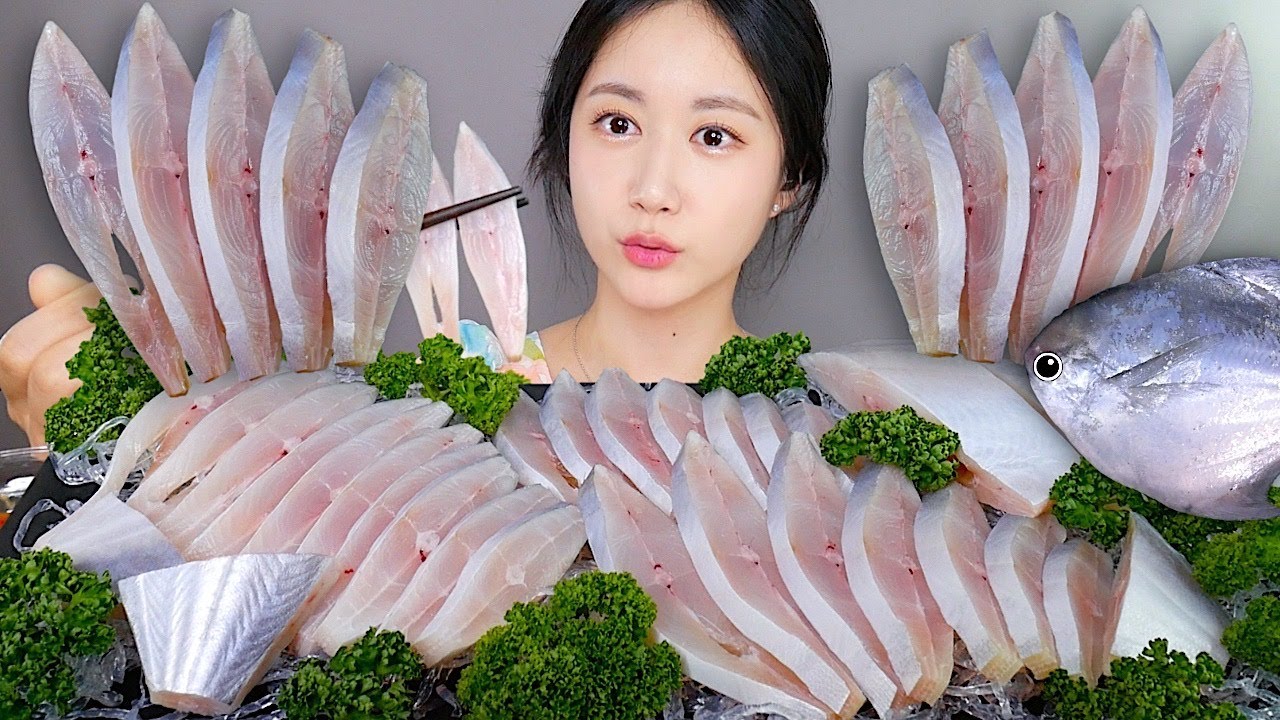 식감 좋은 병어회🐟제철이라 더 맛있는 병어회 먹방🤍 | Raw Fish | eating show | mukbang asmr ...