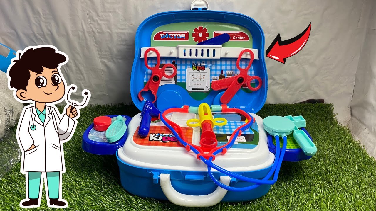 14 Minutes Satisfying with Unboxing Cute doctor set, pretend to be a ...