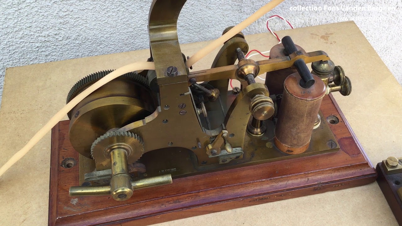TELEGRAPHY - One of the oldest MORSE telegraphs in Europe - YouTube