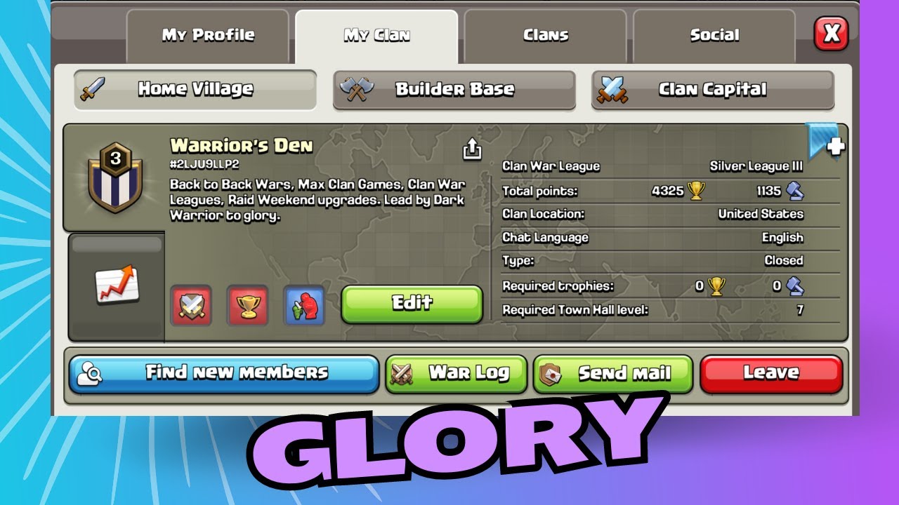 Clash of Clans Solo Clan Launch | Warrior's Den - YouTube