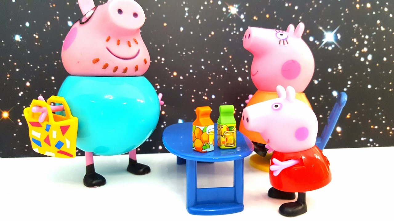 SWINKA PEPPA - Spoznione zakupy Taty Swinki. Mama Swinka pewnie bedzie ...