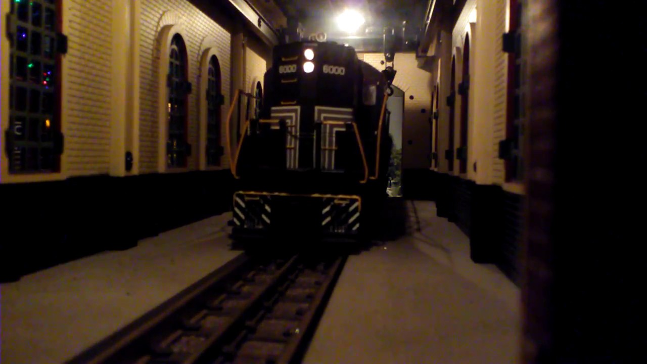 NYC gp9 on my O-scale layout - YouTube