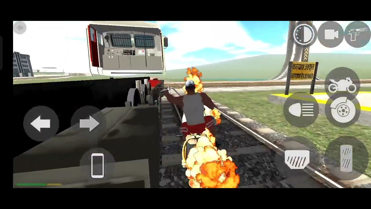 train and Ghost rider bike race - YouTube