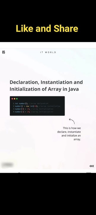 Understand And Arrays In Java #shortsfeed #shortsvideo - YouTube