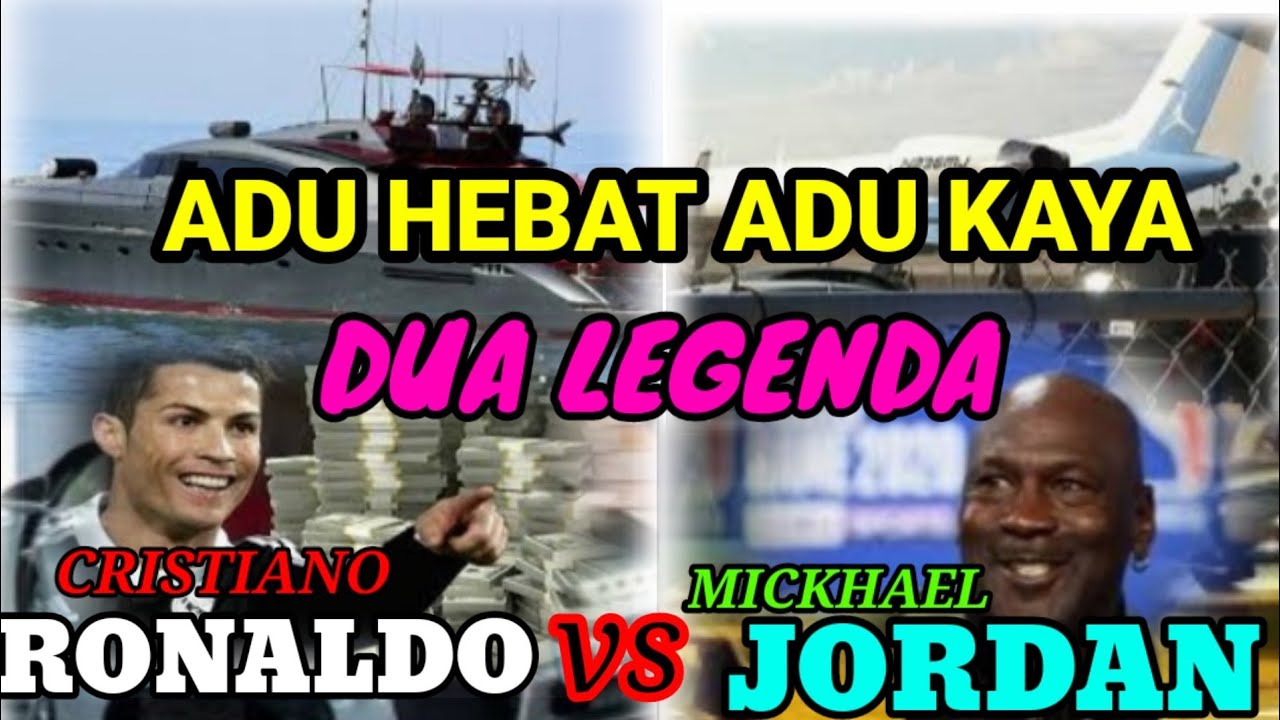 Cristiano Ronaldo vs Michael Jordan || Adu Kuat, Adu Kaya Dua Legenda ...
