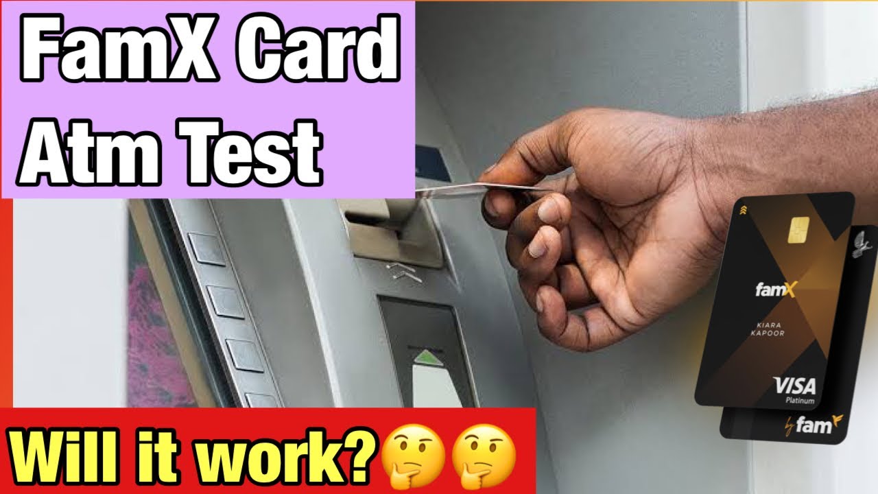 Fam card atm withdrawal || Famcard atm test || Famx card atm withdrawal ...