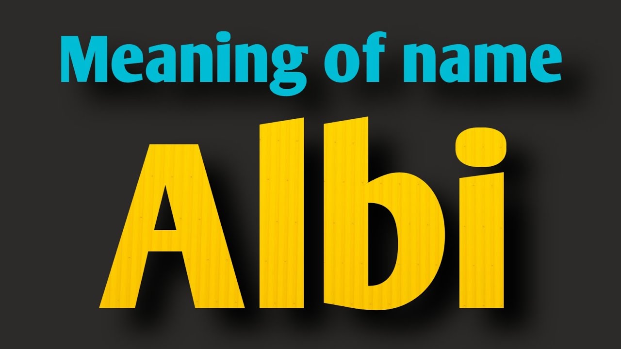 Meaning of name Albi - YouTube