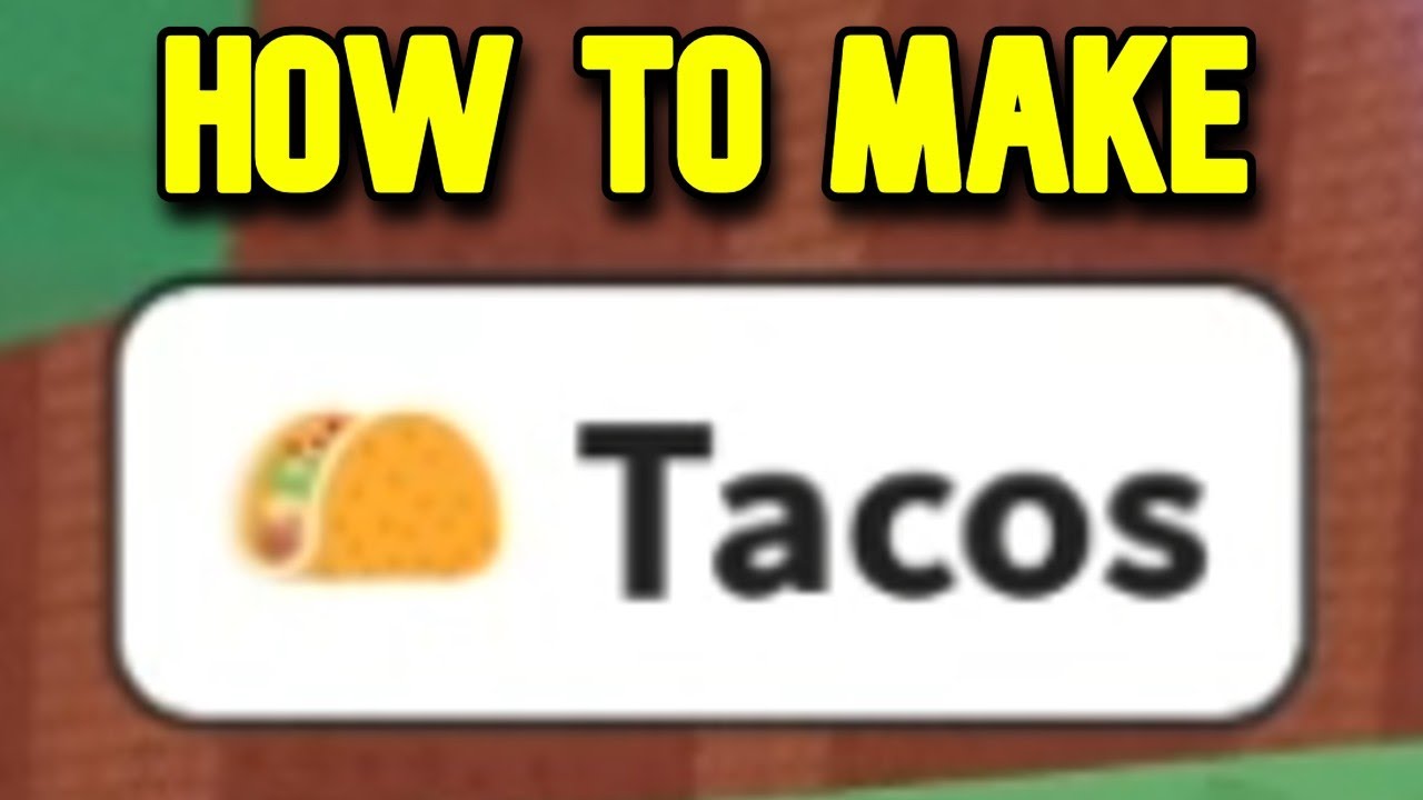 How to Make Tacos in Aura Craft (Roblox) - YouTube