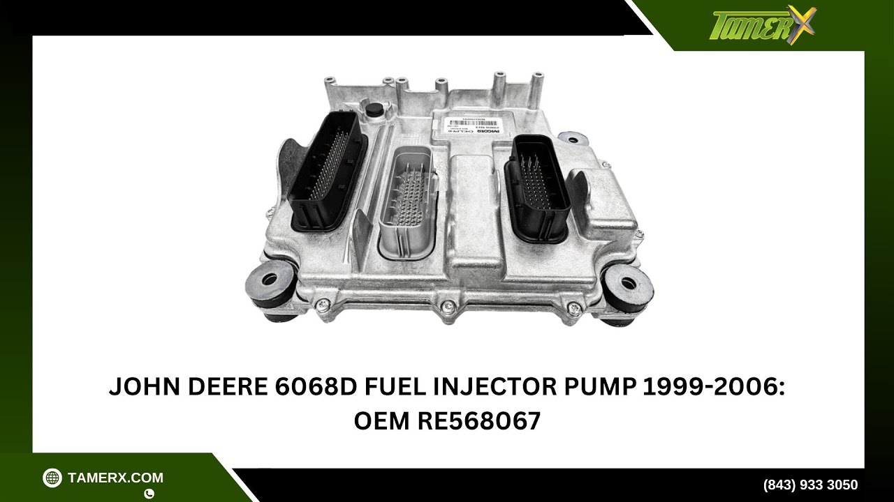 John Deere 6068D Fuel Injector Pump 1999-2006: OEM RE568067 - YouTube