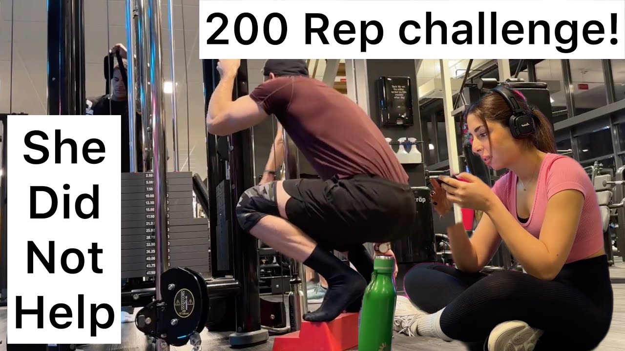 Doing 200 Squats (Gym #228) - YouTube