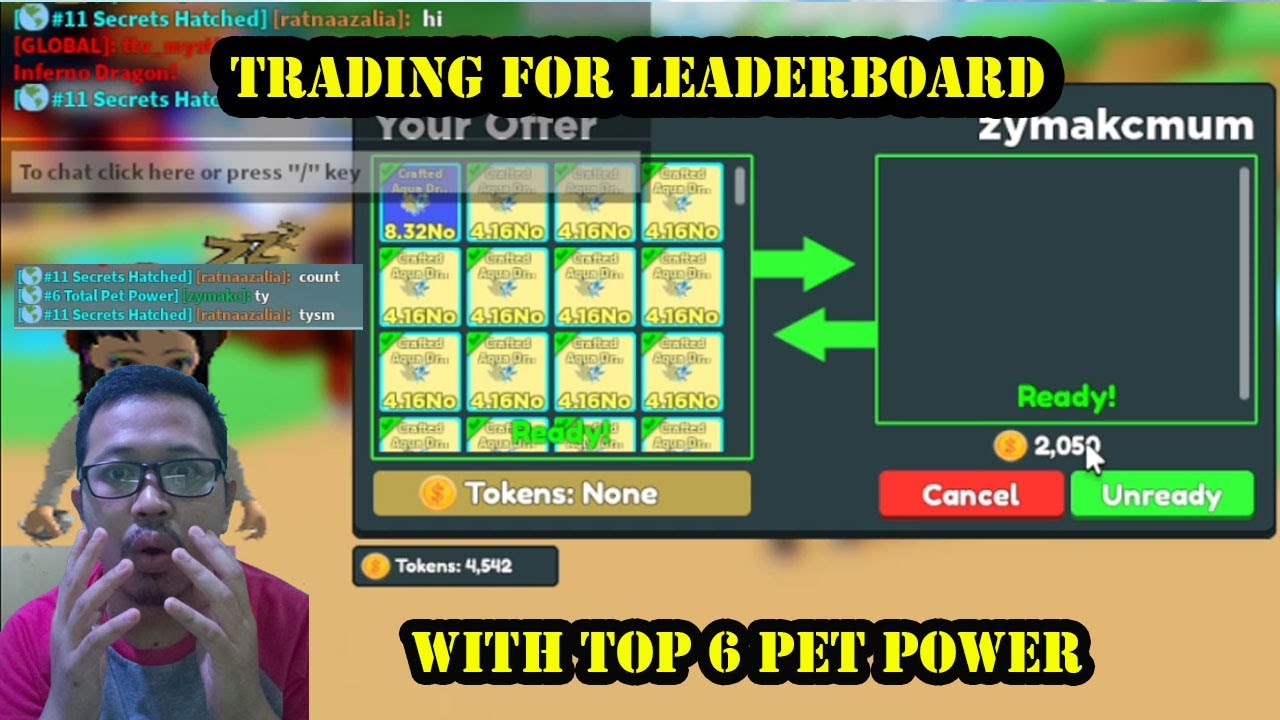 Trading Crafted Aqua Dragon And Hydra Droid For Leaderboard ...