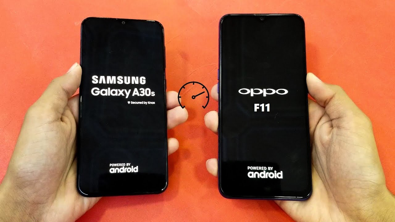 Samsung Galaxy A30s vs Oppo F11 - Speed Test - YouTube