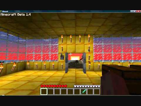 The golden House in minecraft - YouTube