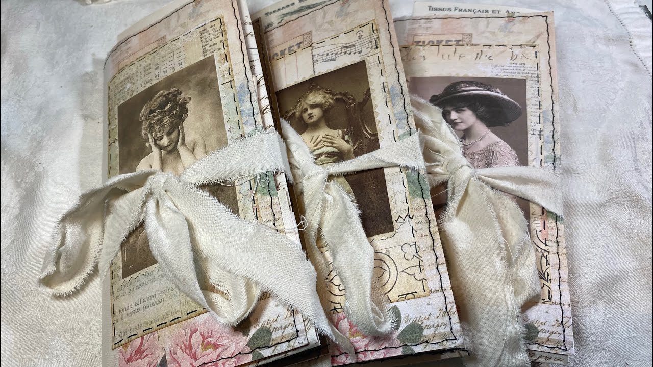 Blank Journals flip out pages and ephemera bundles ALL SOLD - YouTube