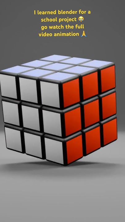 Rubik’s Cube Blender Animation… - YouTube