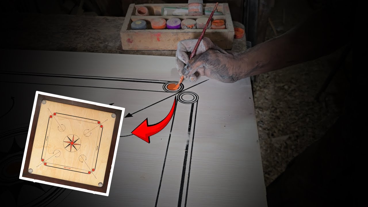 From Workshop to Game Room: How Carrom Boards Are Made - YouTube