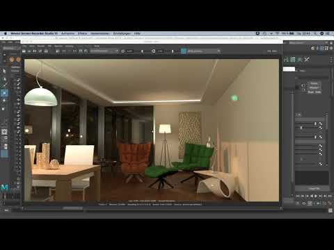 Interior Lighting/Rendering Part 3 - Night-Scene/Indirect Lights (Maya ...