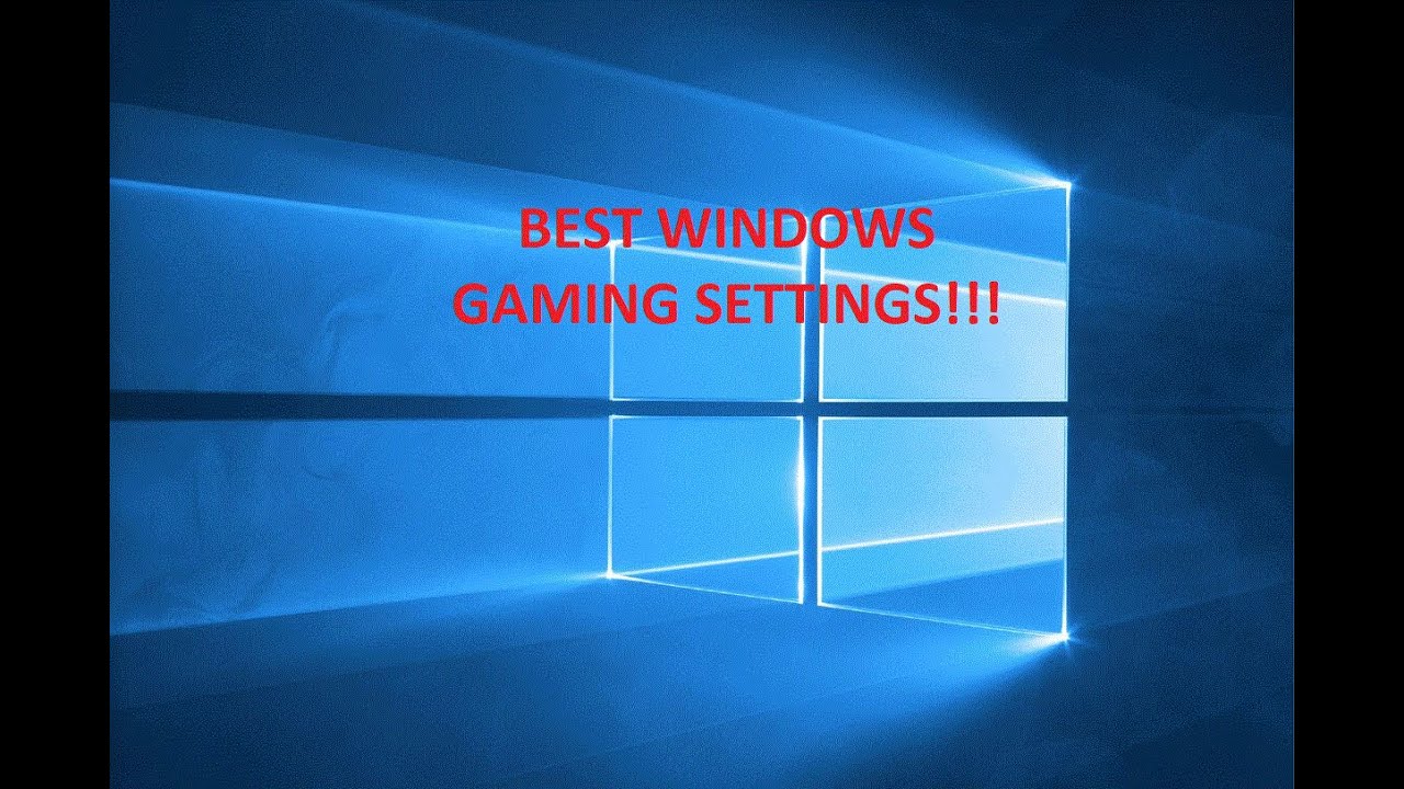 Windows performance settings for gaming! - YouTube