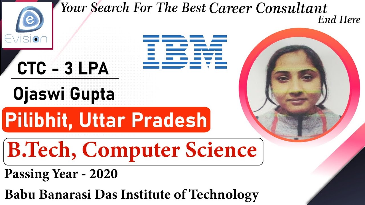 Congrats, Ojaswi Gupta | Selected in "IBM" | 3 LPA |Computers Science ...