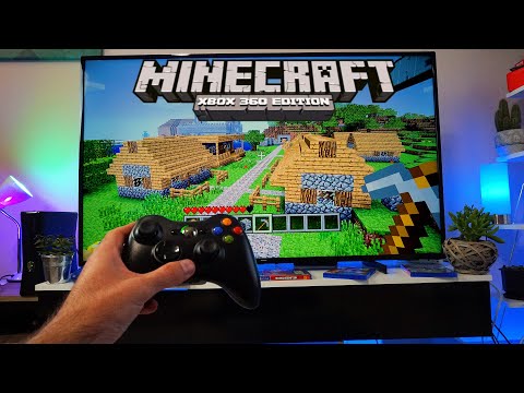 Testing Minecraft On The XBOX 360- POV Gameplay Test, Impression