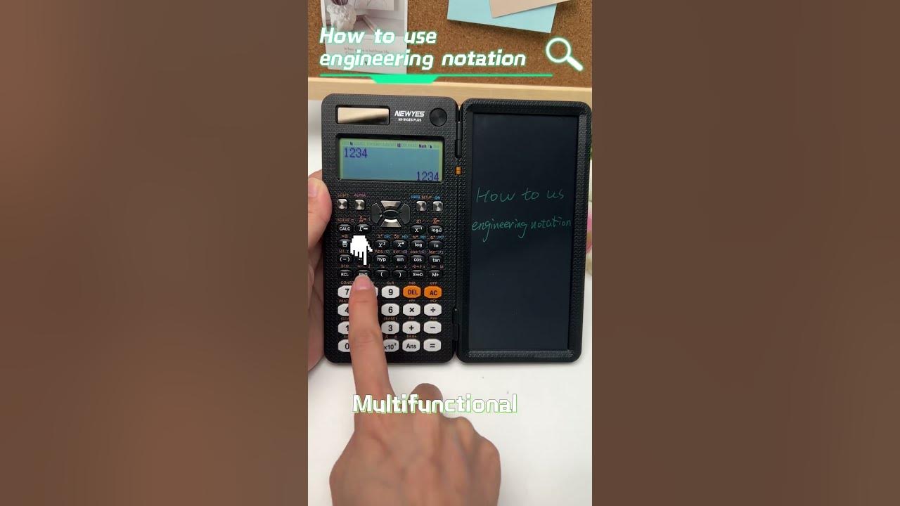 How to use engineering notation on a scientific calculator #newyes ...