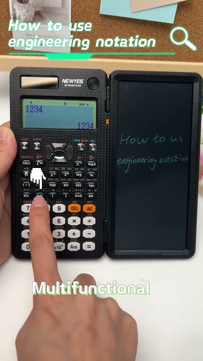How to use engineering notation on a scientific calculator #newyes ...