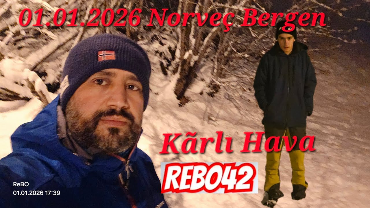 Norveç bergende kārlı yeni yıla Giriş 01.01.2026 #soguk #kış @kebo42 ...
