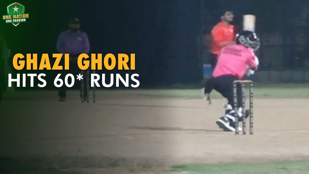 Ghazi Ghori hits 60* | Govt College for Men vs Happy Palace College ...