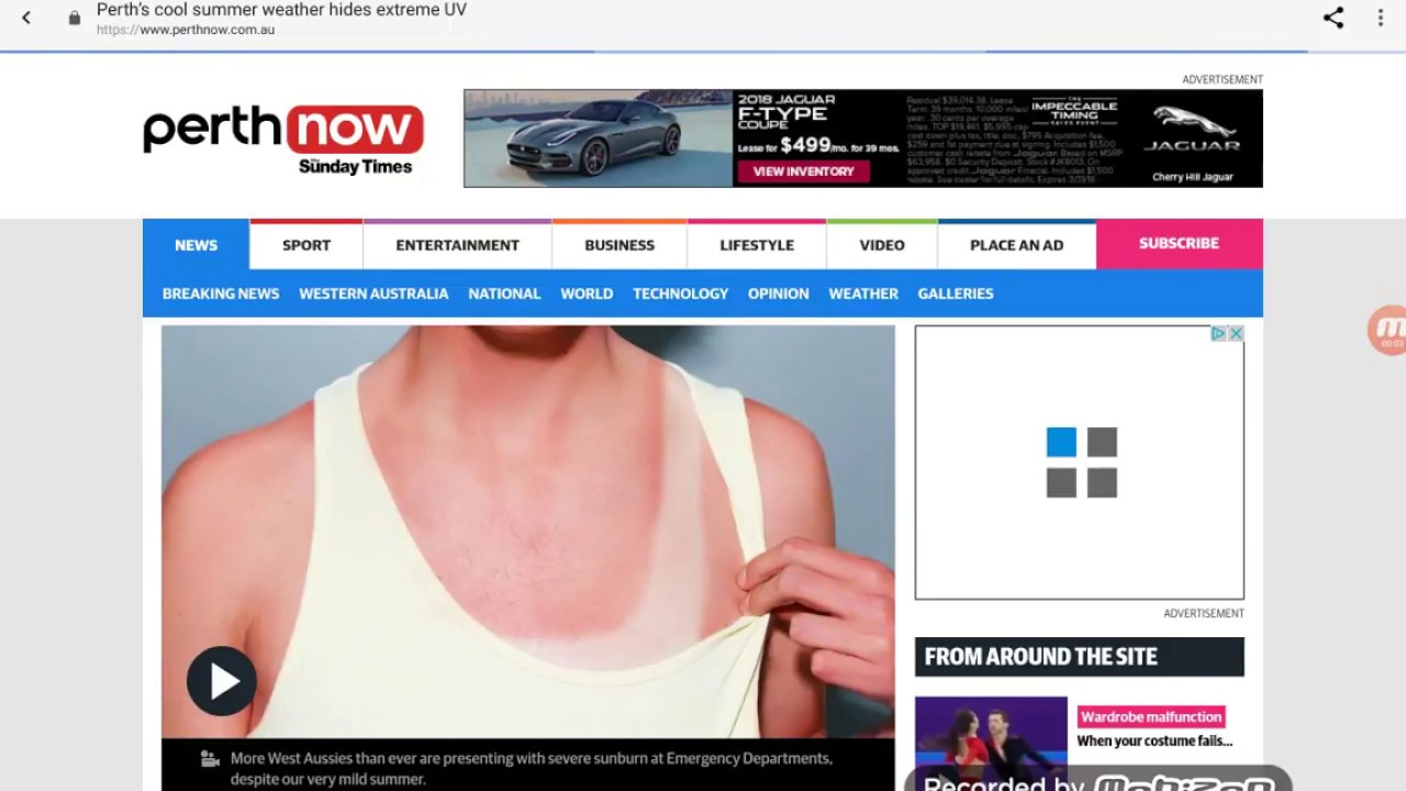 Australians Are Getting Severely Sunburned In Cooler Summer ...
