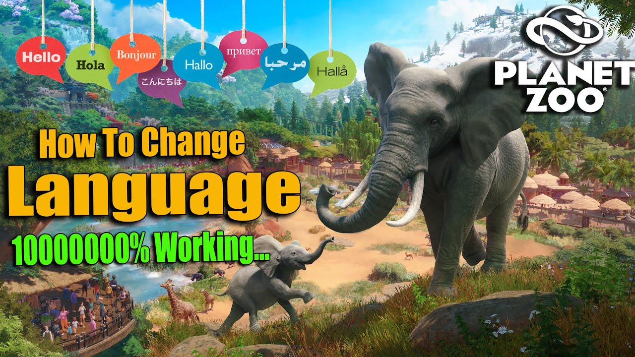 How to Change Language in Planet Zoo | Easy Tutorial 100000% Working😍 ...