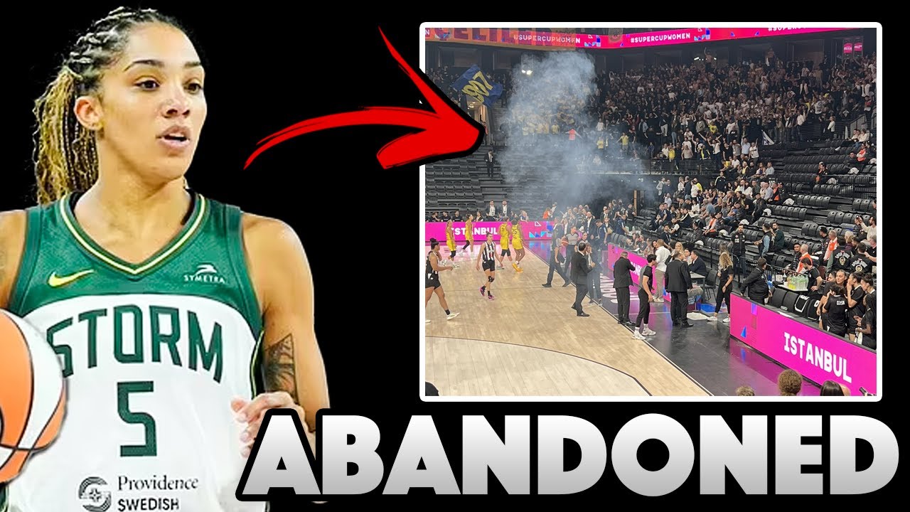 Game ABANDONED After Fireworks Thrown On Court in Gabby Williams & WNBA ...