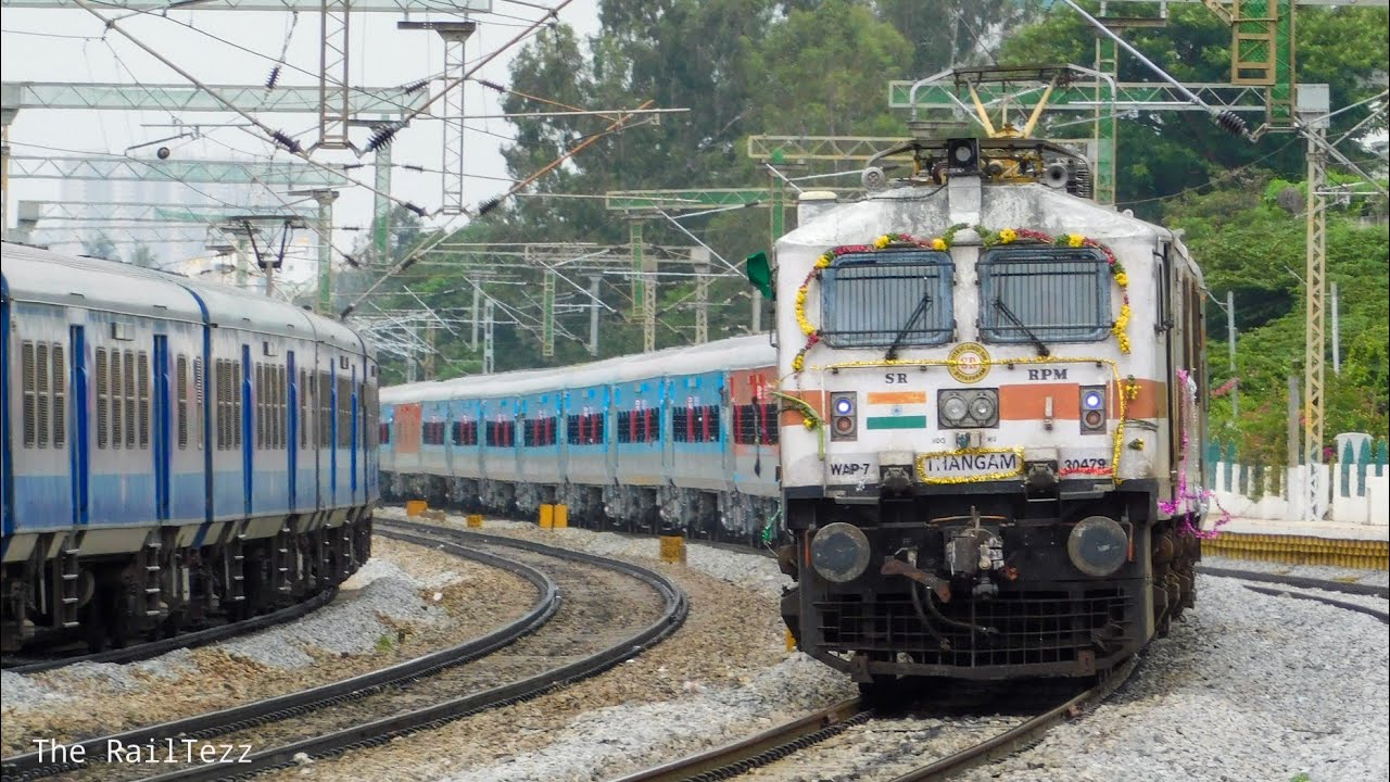 FIRST LHB RUN BRINDAVAN EXPRESS - YouTube