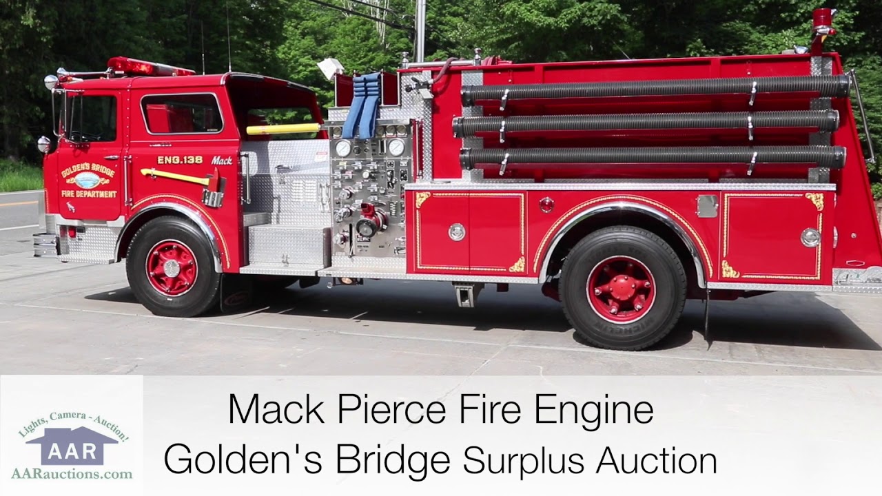 Mack Pierce Fire Engine For Sale - YouTube