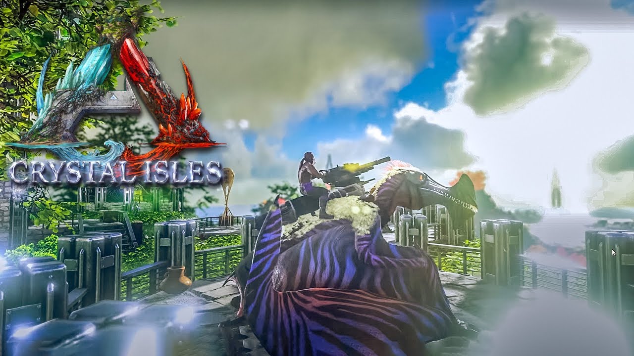 NEW ARK UPDATE - Building Our MAIN BASE!! (ARK: Crystal Isles) - YouTube