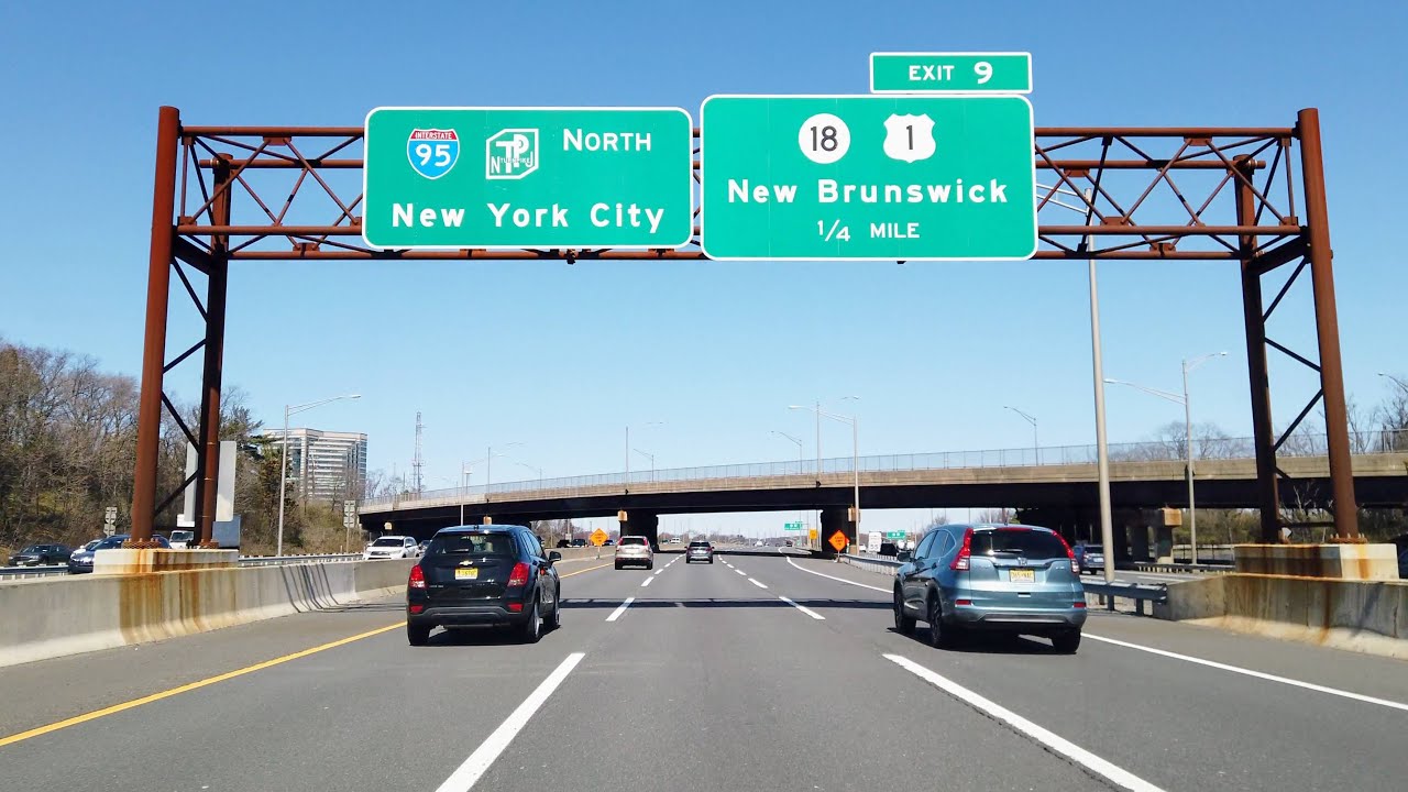 Interstate 95 (NJ TPKE) Exit 8 to 16 | central to northern New Jersey ...