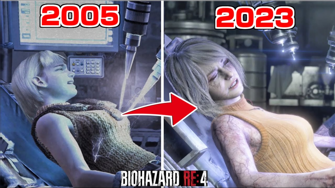 【バイオハザードre4】アシュリーのプラーガの除去シーン 比較集 オリジナル版とリメイク版を比較してみた【バイオre 4】resident