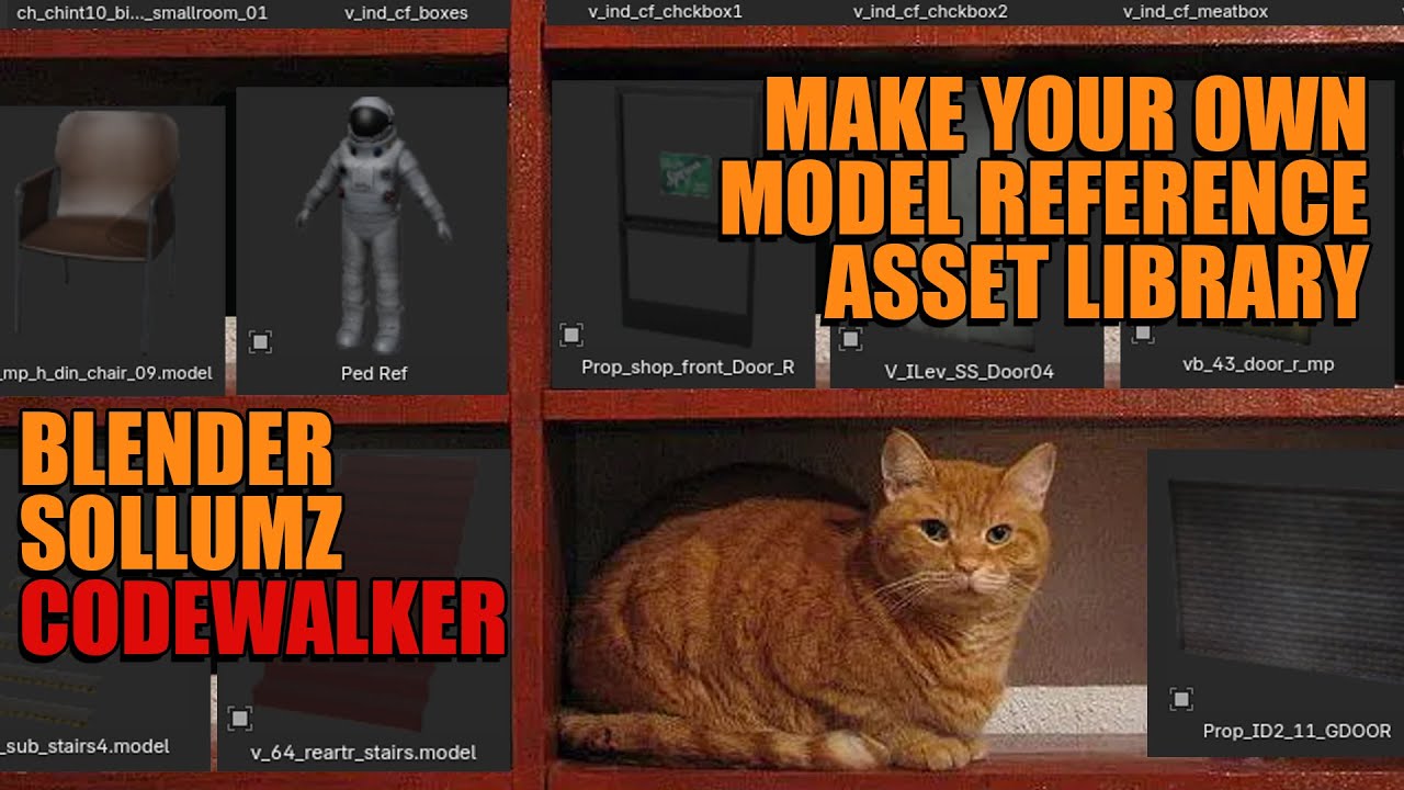 Make your own reference asset library [Codewalker/Blender/Sollumz/FiveM ...