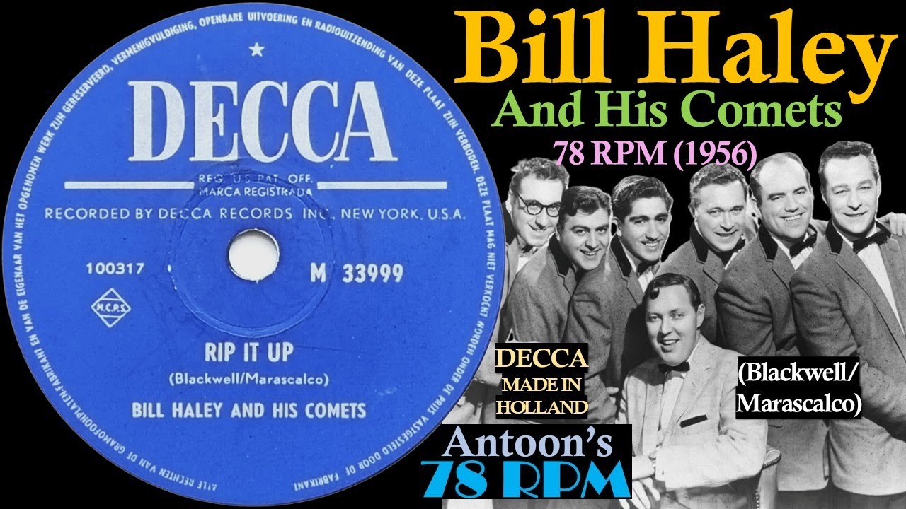 Bill Haley | Rip It Up | Decca 78 rpm | 1956 Holland - YouTube