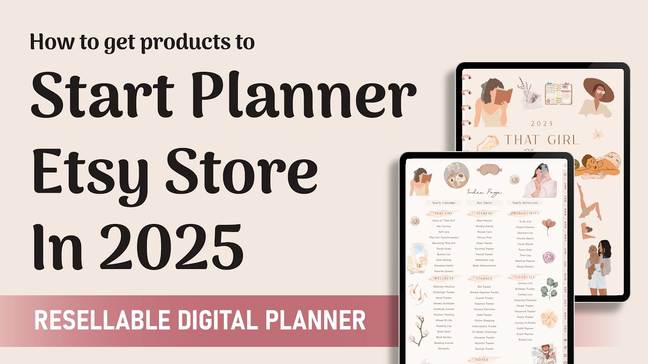 How to start digital planner shop in 2025 | Etsy | Shopify | Resell ...