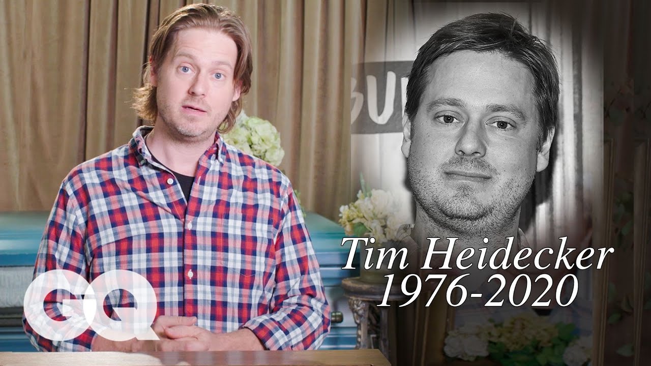 Tim Heidecker Eulogizes Himself | In Memoriam: 1976-2020 | GQ - YouTube