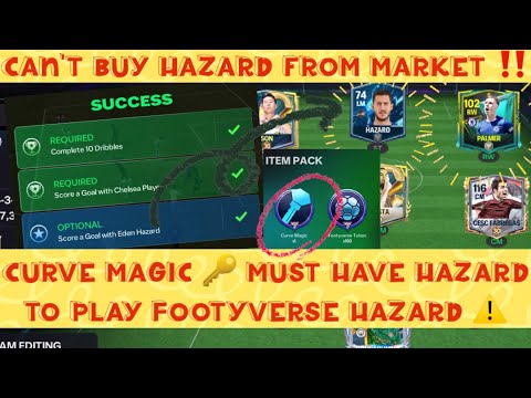 FC24 #fifamobile 793: Hazard ⚠️ Footyverse 🤩 Curve Magic Key 🔑 - YouTube